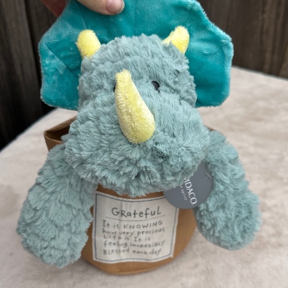 Toys | Demdaco Drake Mellow Fellows Dinosaur Turquoise Childrens Plush ...